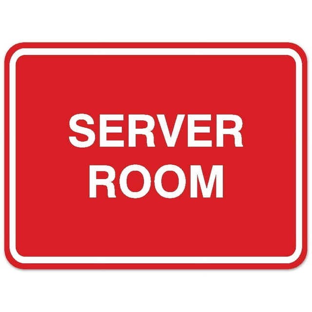 Signs ByLITA Classic Framed Server Room Sign | Durable Material ...
