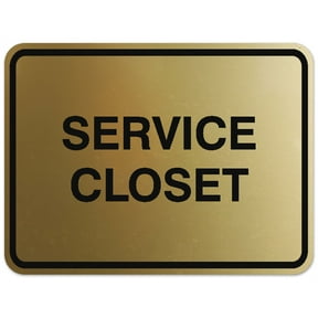 Signs ByLITA Square Storage Closet Sign - Easy Installation | Durable ...