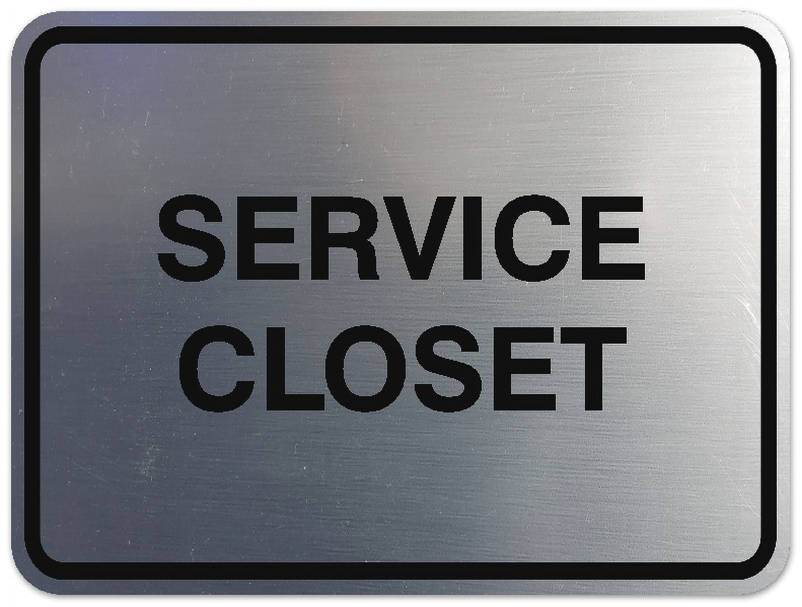 Signs ByLITA Classic Framed Service Closet Sign | Durable Material ...