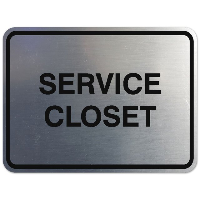 Signs ByLITA Classic Framed Service Closet Sign | Durable Material ...