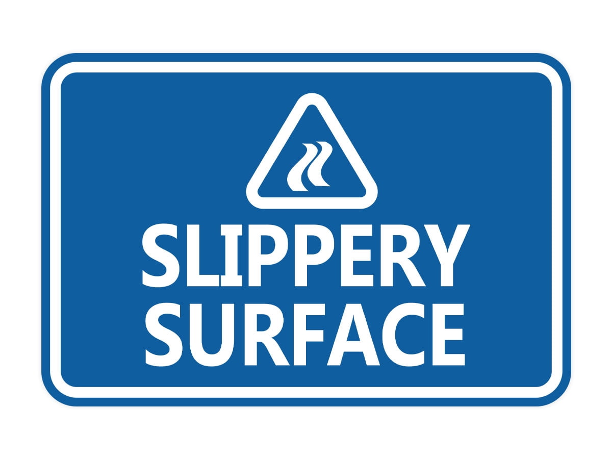 Signs ByLITA Classic Framed Slippery Surface Durable ABS Plastic ...