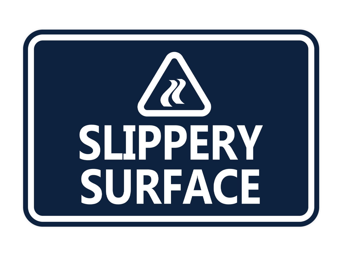 Signs ByLITA Classic Framed Slippery Surface Durable ABS Plastic ...