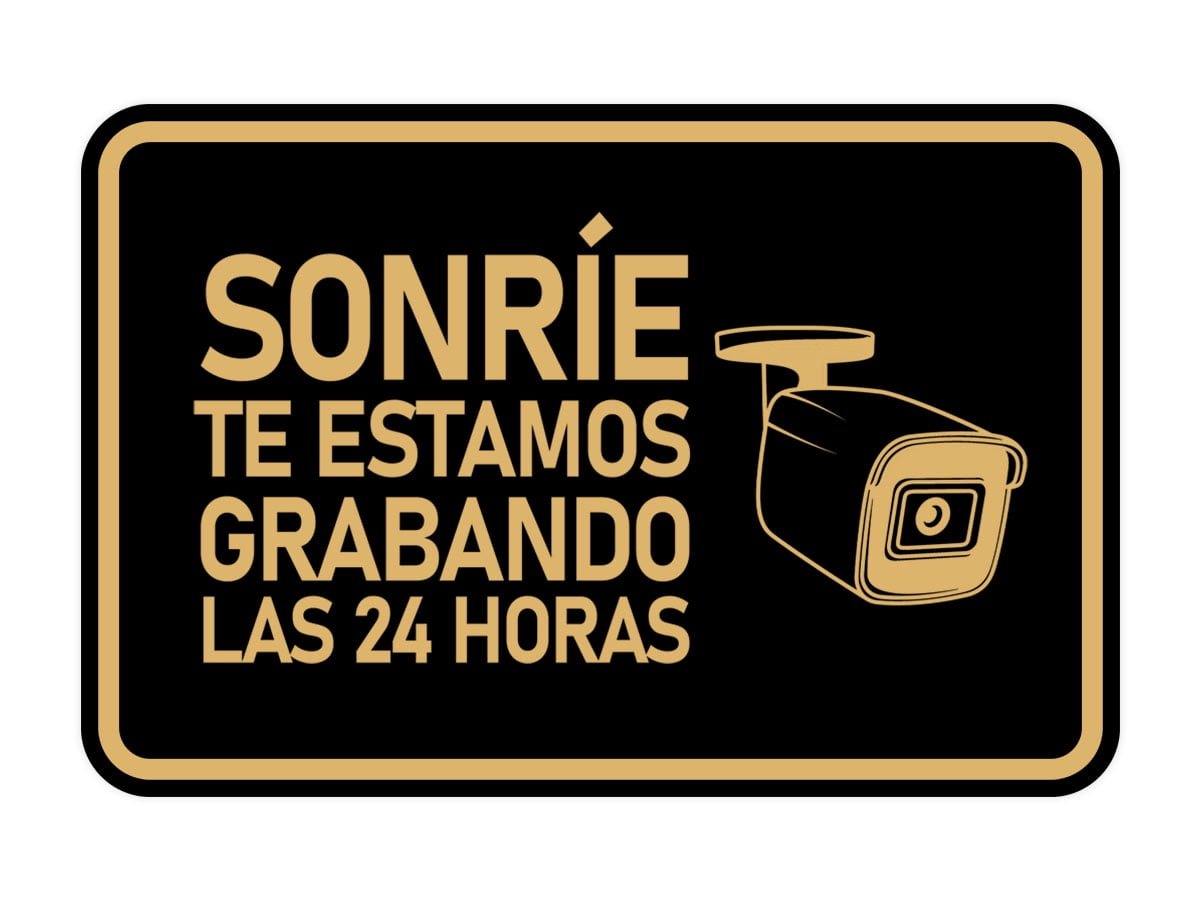 Signs ByLITA Classic Framed Sonríe, Te Estamos Grabando Las 24 horas ...