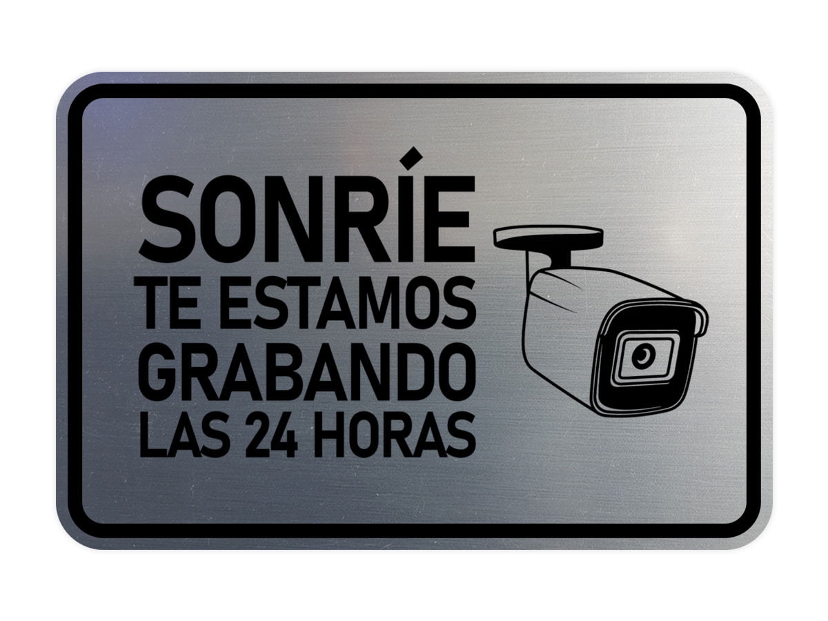 Signs ByLITA Classic Framed Sonríe, Te Estamos Grabando Las 24 horas ...