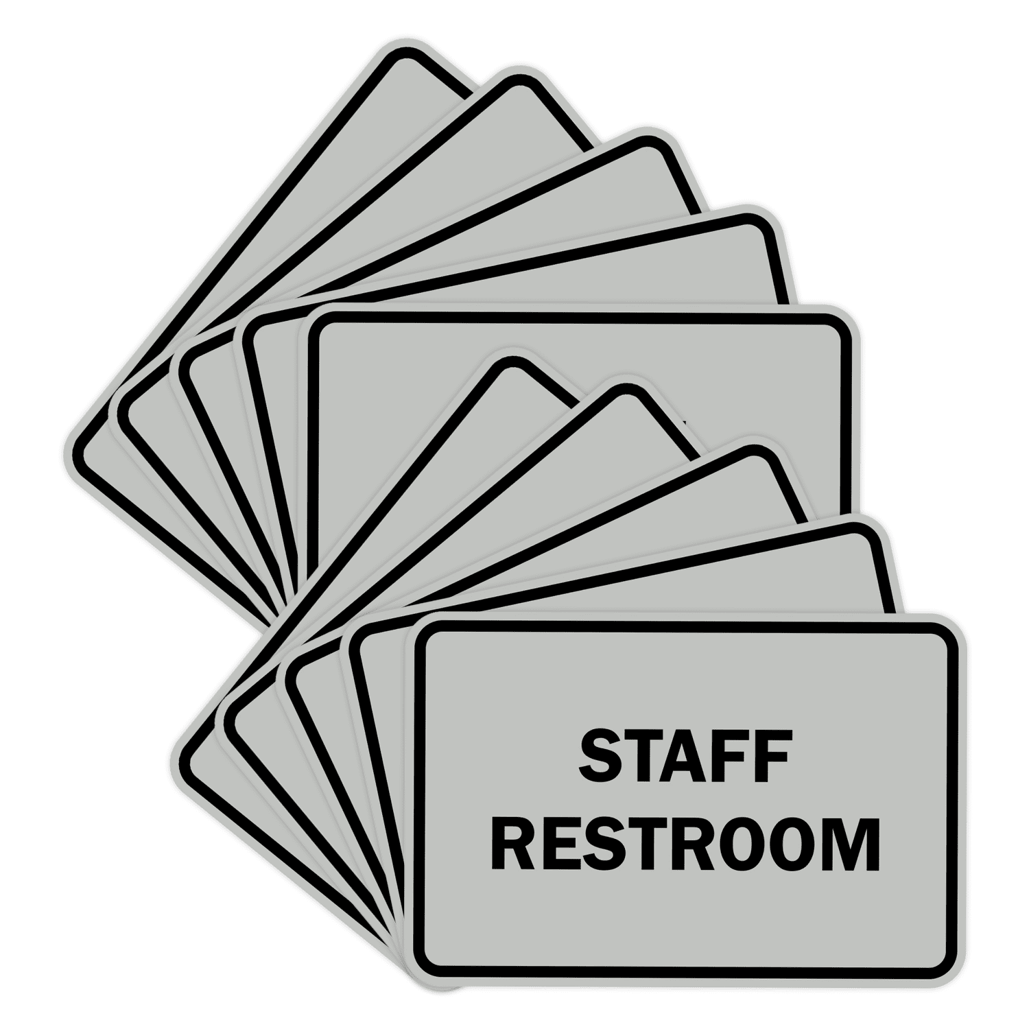 Signs ByLITA Classic Framed Staff Restroom Sign (Lt Gray) - Small (10 ...
