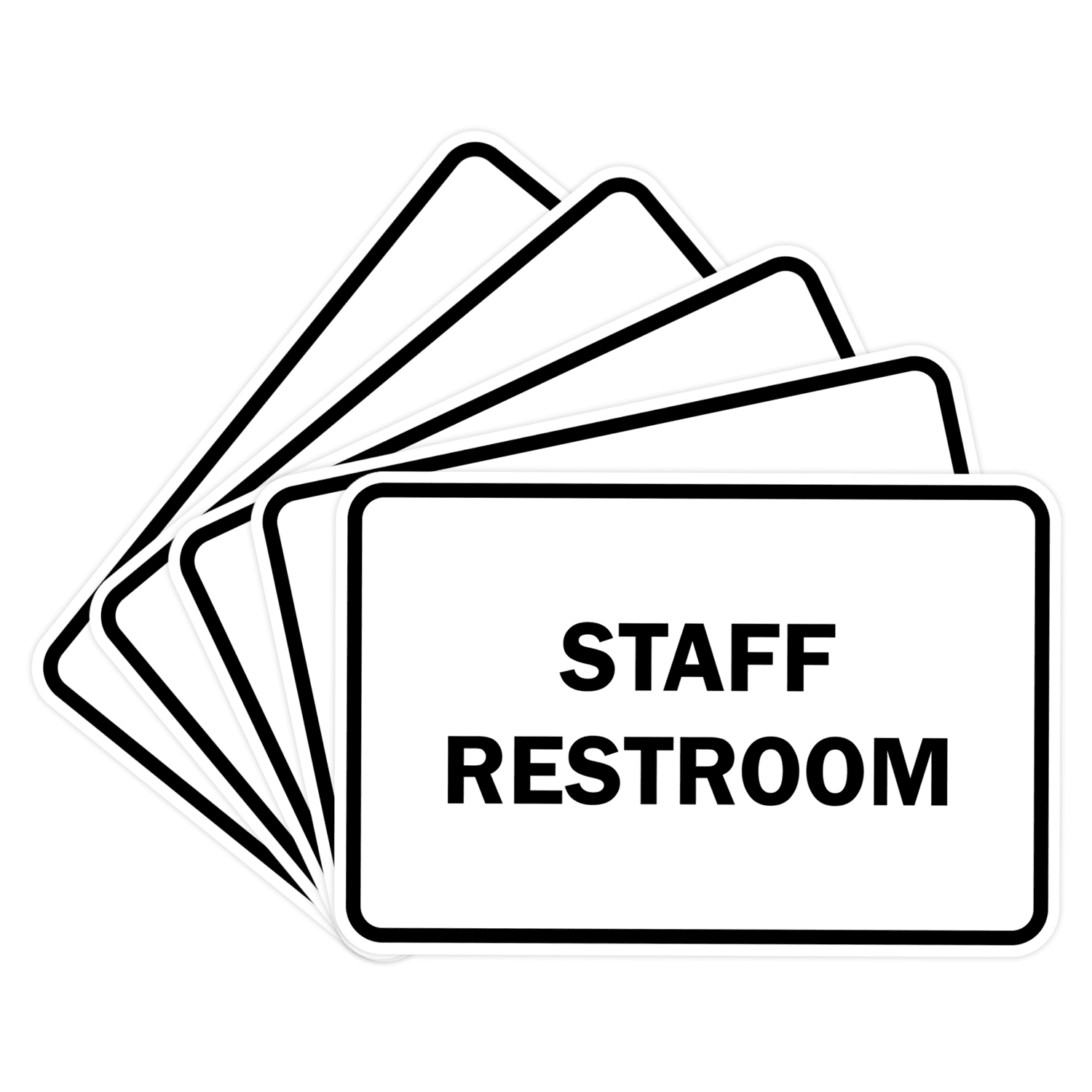 Signs ByLITA Classic Framed Staff Restroom Sign (White) - Medium (5 ...