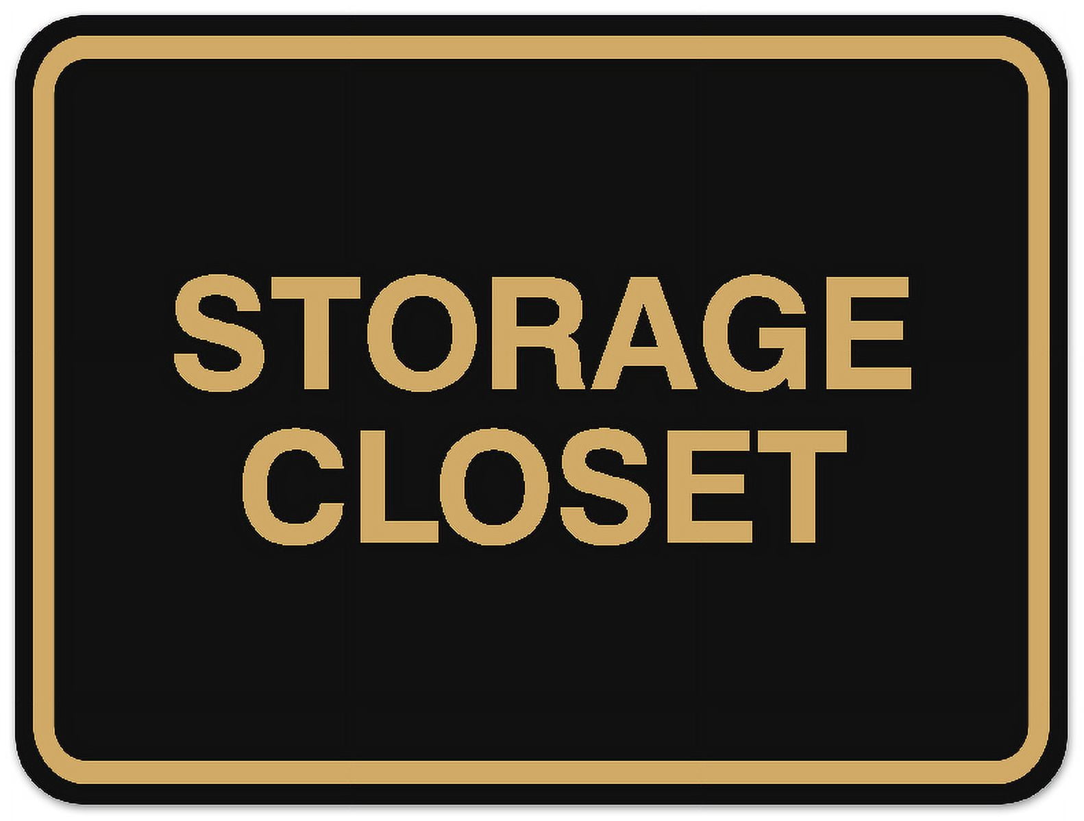 Signs ByLITA Classic Framed Storage Closet Sign | Durable Material ...