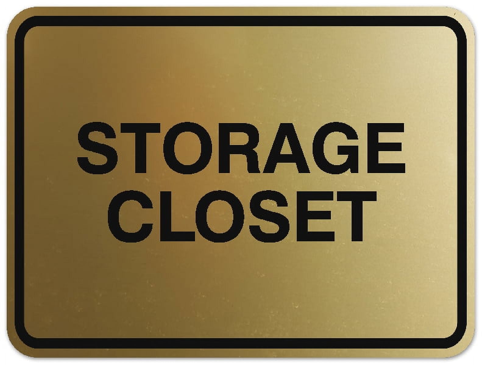 Signs ByLITA Classic Framed Storage Closet Sign | Durable Material ...