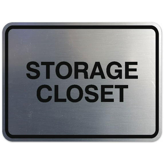 Signs ByLITA Classic Framed Storage Closet Sign | Durable Material ...