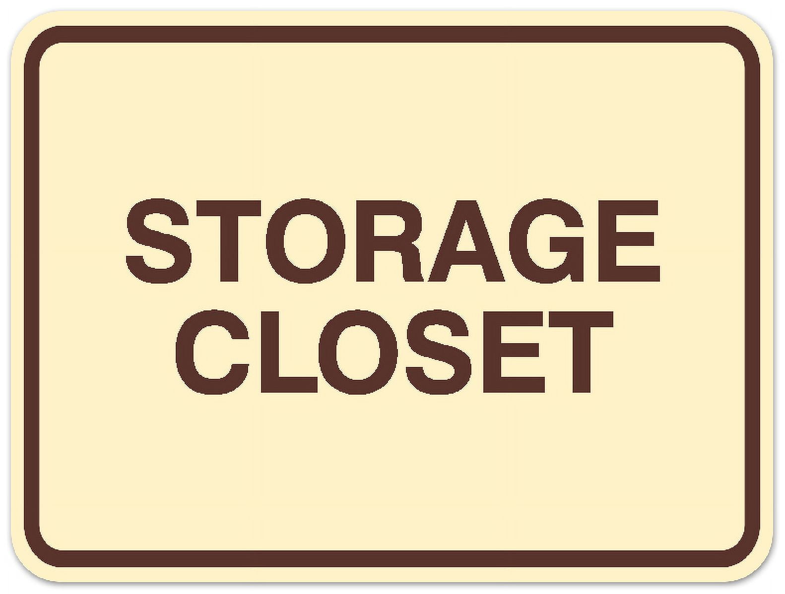 Signs ByLITA Classic Framed Storage Closet Sign | Durable Material ...