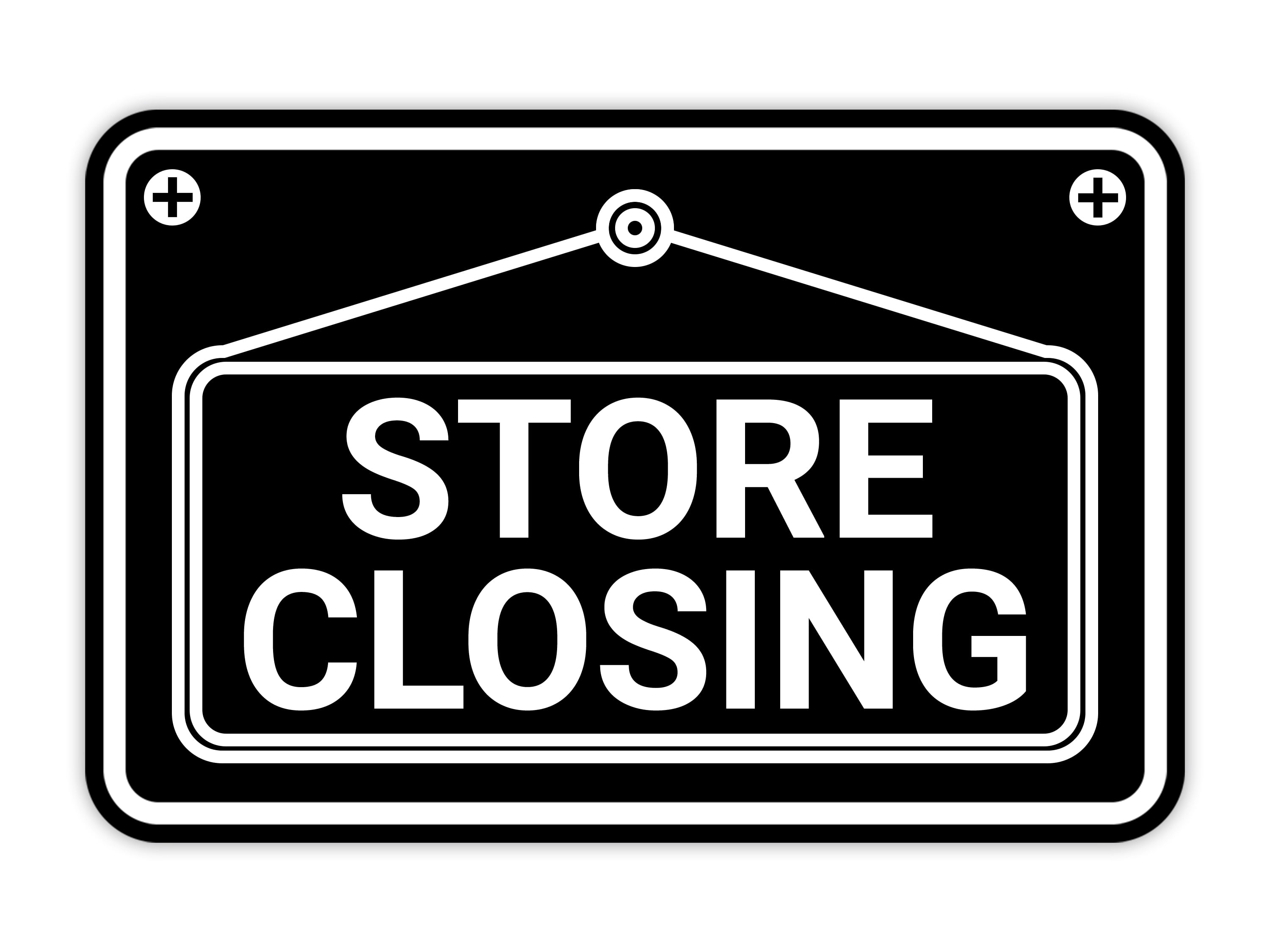 Signs ByLITA Classic Framed Store Closing Sign (Black) - Small ...