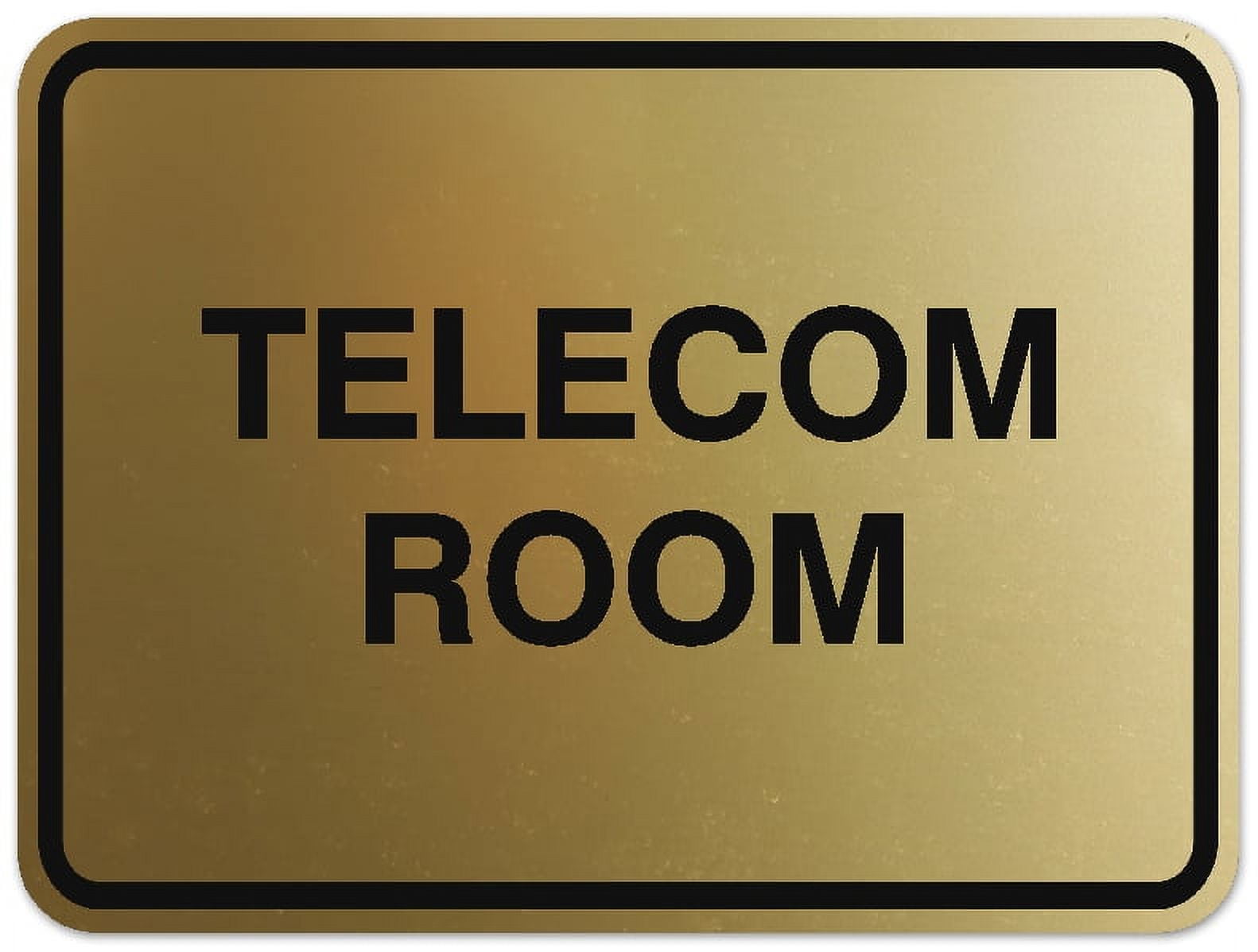 Signs ByLITA Classic Framed Telecom Room Sign | Durable Material ...