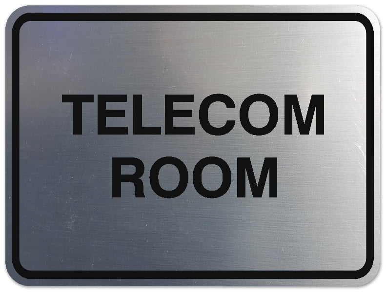 Signs ByLITA Classic Framed Telecom Room Sign | Durable Material ...