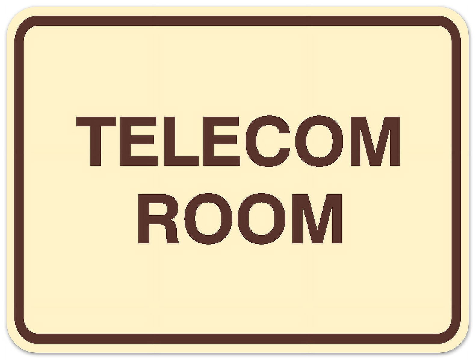 Signs ByLITA Classic Framed Telecom Room Sign | Durable Material ...