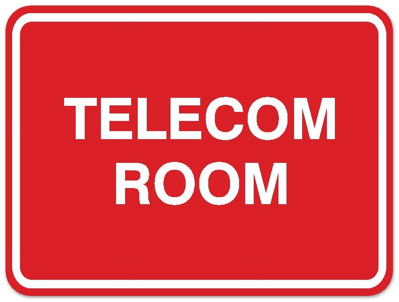 Signs ByLITA Classic Framed Telecom Room Sign | Durable Material ...