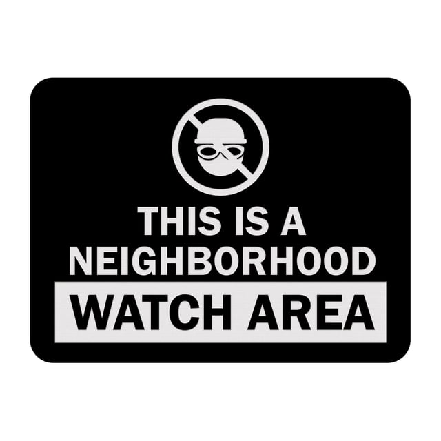 Signs ByLITA Classic Framed This Is a Neighborhood Watch Area Sign ...