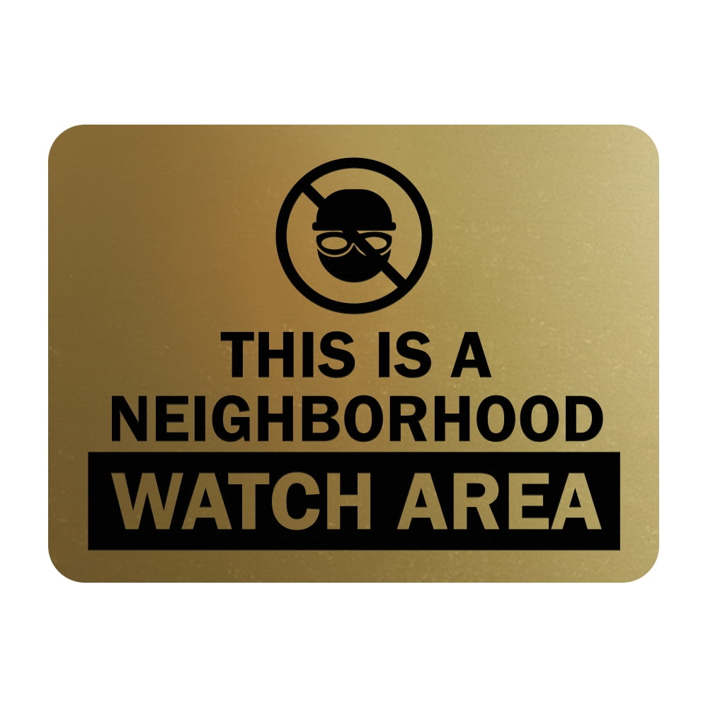 Signs ByLITA Classic Framed This Is a Neighborhood Watch Area Sign ...