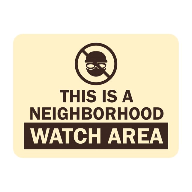 Signs ByLITA Classic Framed This Is a Neighborhood Watch Area Sign ...