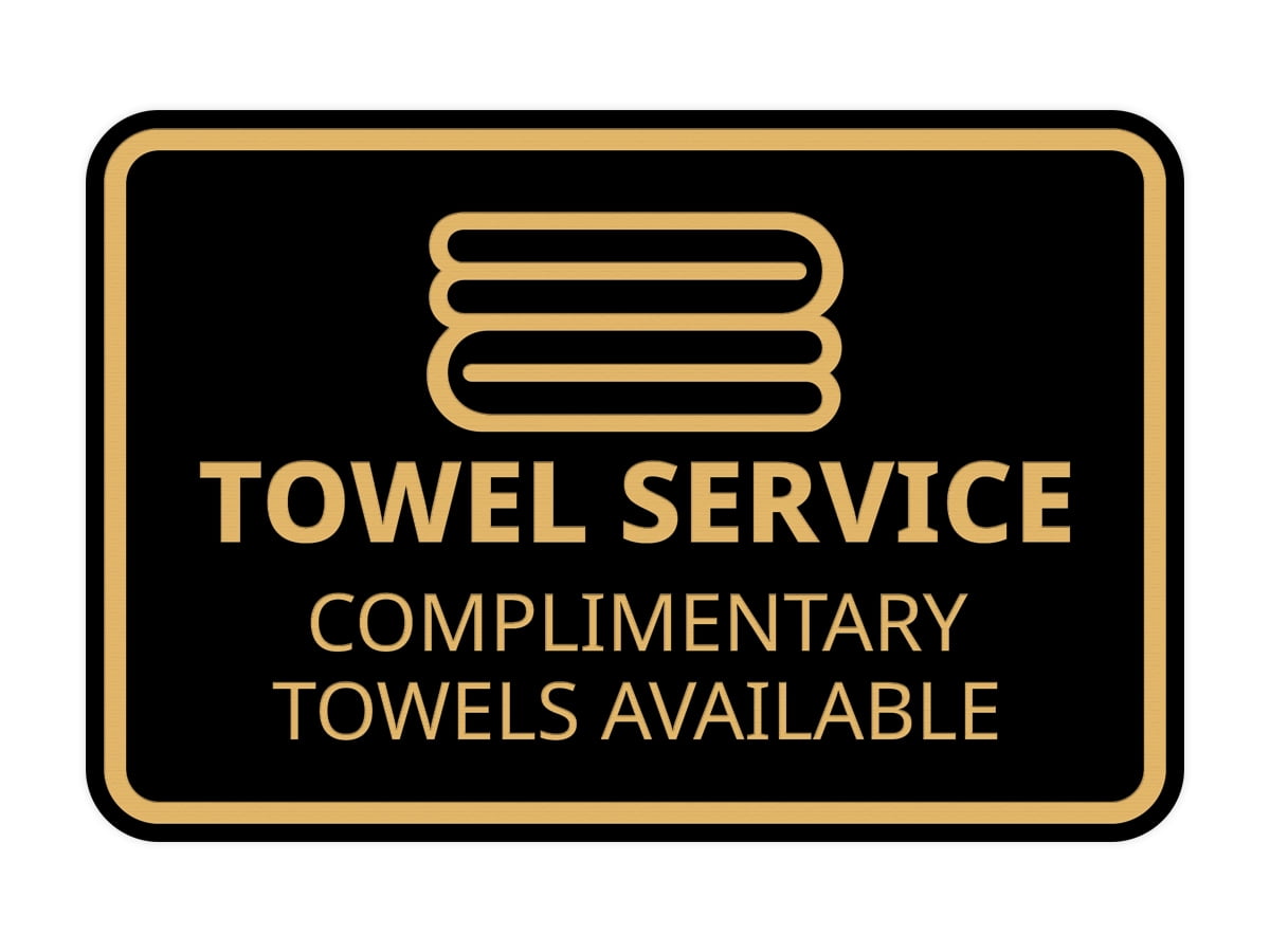 Signs ByLITA Classic Framed Towel Service - Complimentary Towels ...