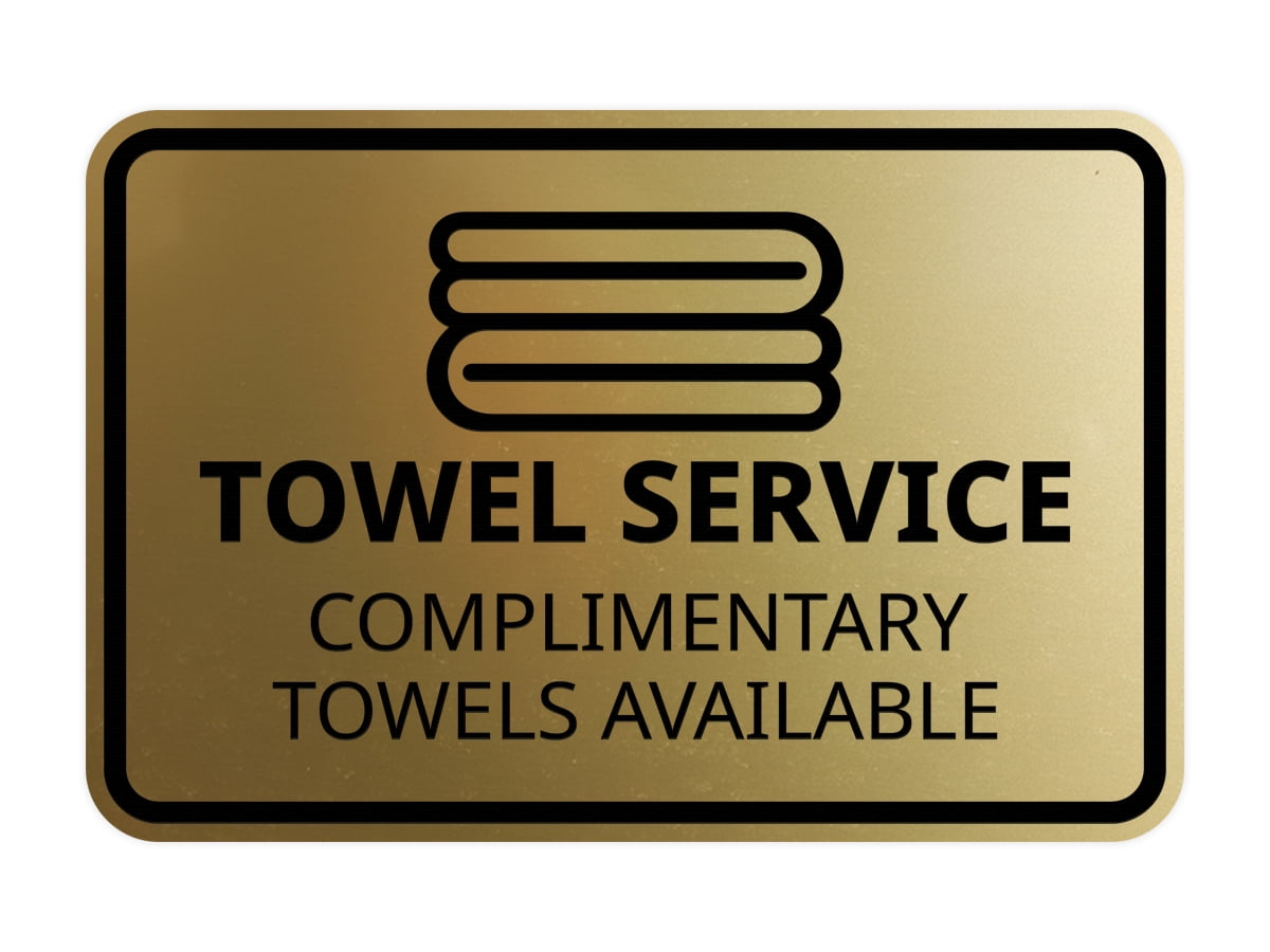 Signs ByLITA Classic Framed Towel Service - Complimentary Towels ...