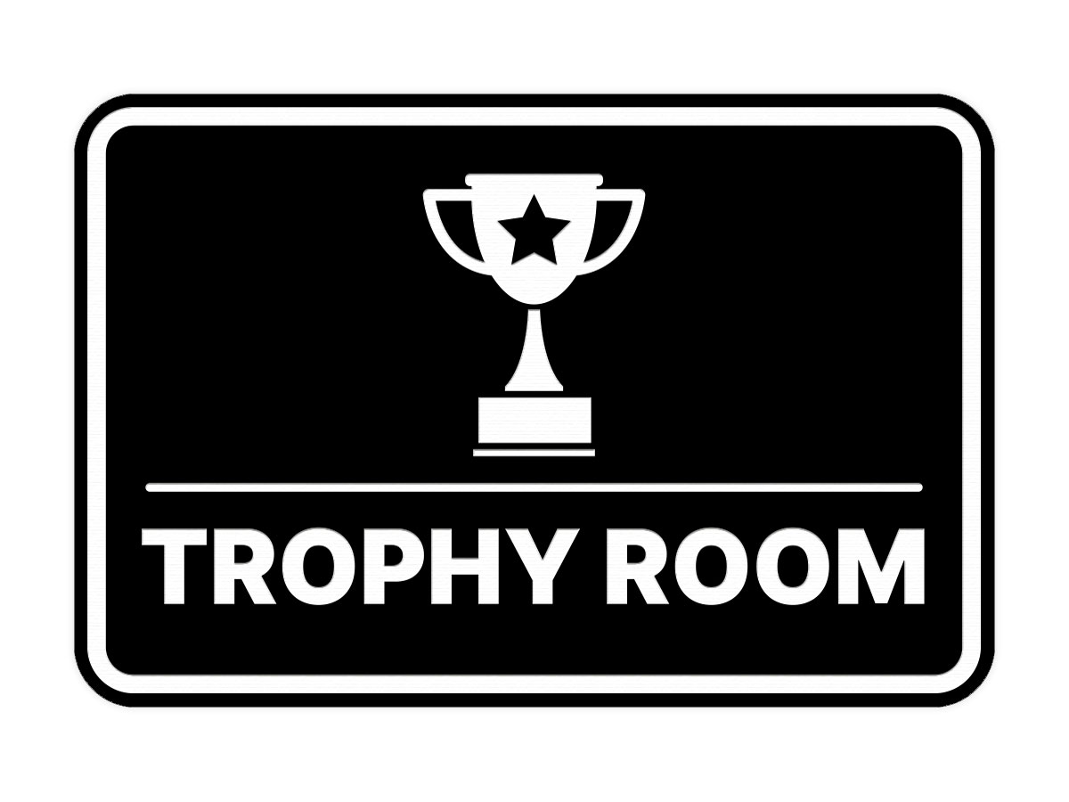 Signs ByLITA Classic Framed Trophy Room Sign (Black) - Medium - Walmart.com