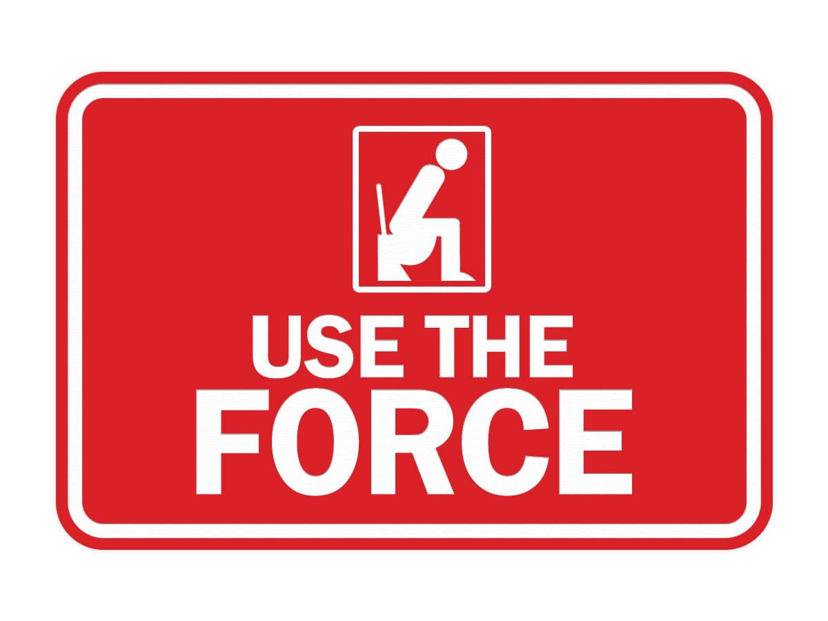 Signs ByLITA Classic Framed Use The Force Sign (Red) - Large - Walmart.com