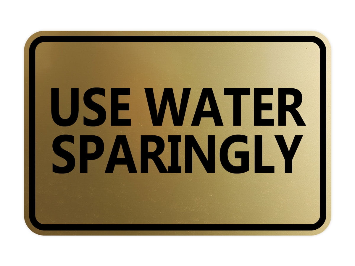 Signs ByLITA Classic Framed Use Water Sparingly Door or Wall Sign | Eco ...
