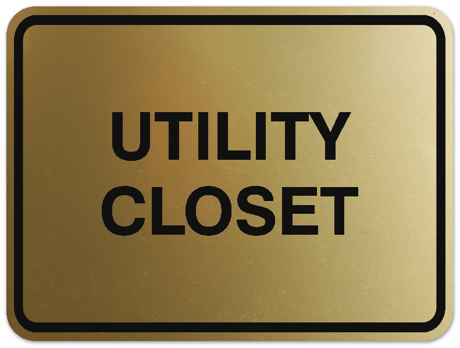 Signs ByLITA Classic Framed Utility Closet Sign | Durable Material ...