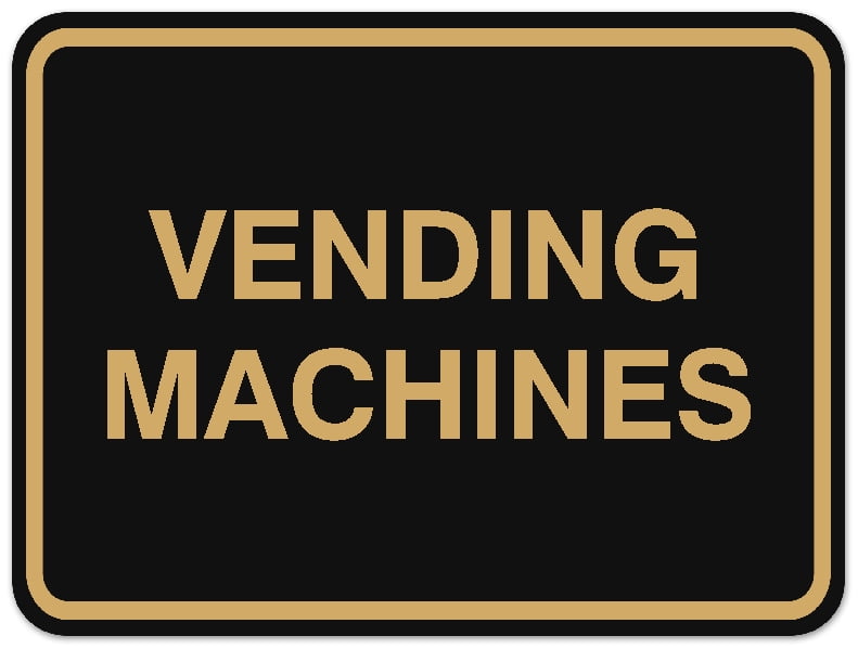 Signs ByLITA Classic Framed Vending Machines Sign | Durable Material ...