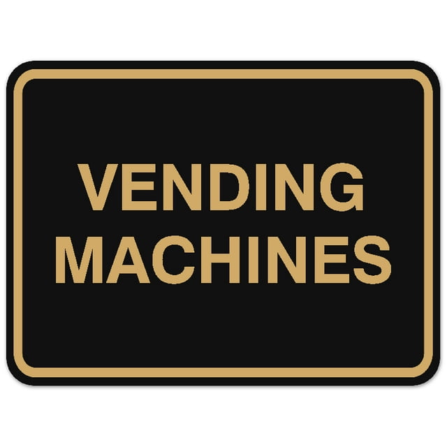 Signs ByLITA Classic Framed Vending Machines Sign | Durable Material ...