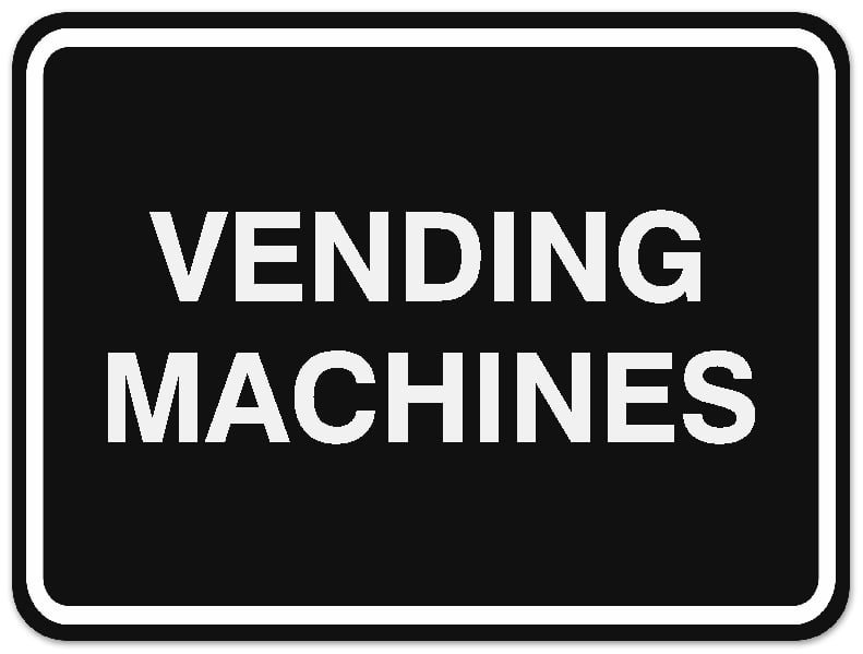 Signs ByLITA Classic Framed Vending Machines Sign | Durable Material ...