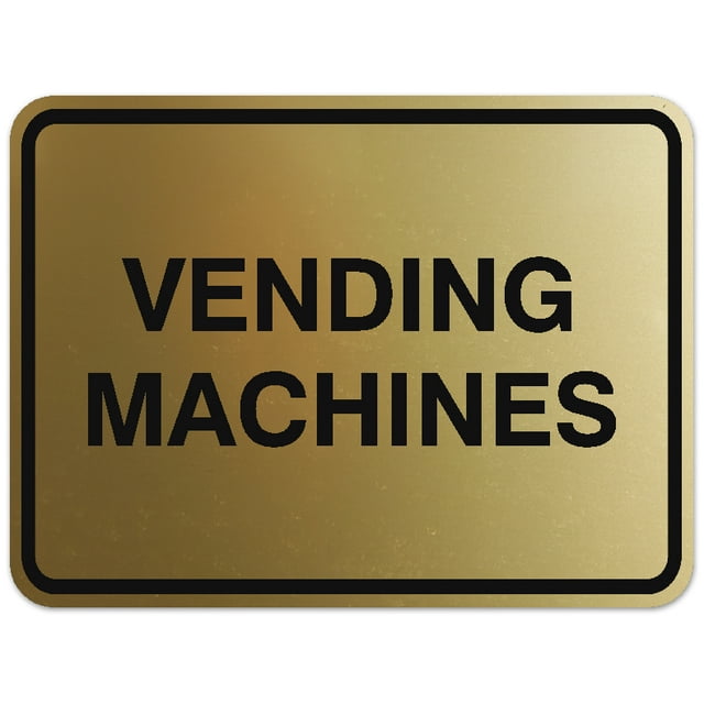Signs ByLITA Classic Framed Vending Machines Sign | Durable Material ...