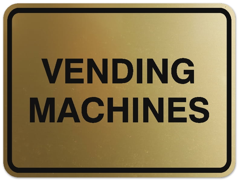 Signs ByLITA Classic Framed Vending Machines Sign | Durable Material ...