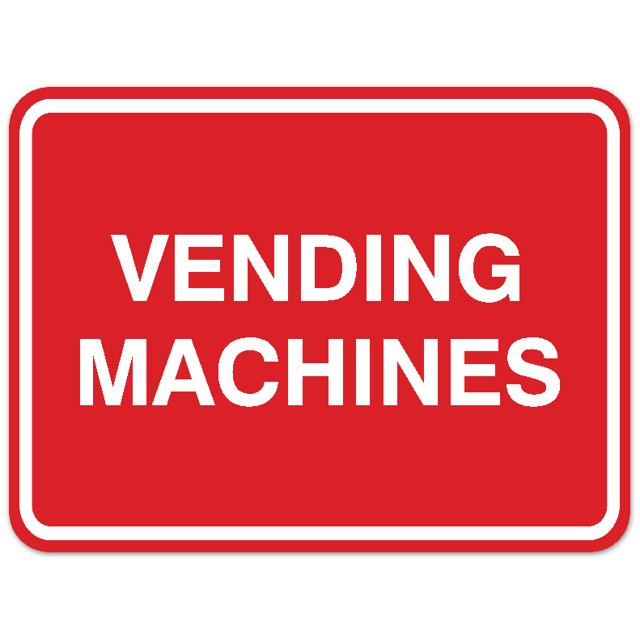 Signs ByLITA Classic Framed Vending Machines Sign | Durable Material ...