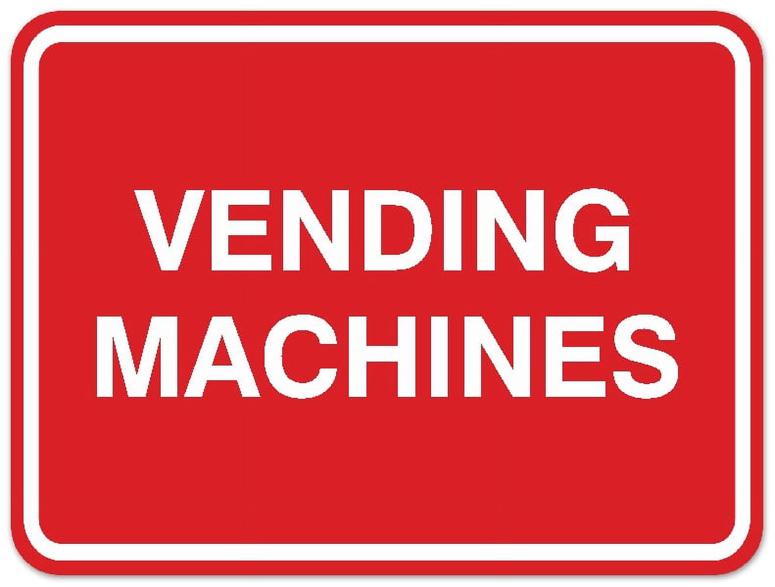 Signs ByLITA Classic Framed Vending Machines Sign | Durable Material ...