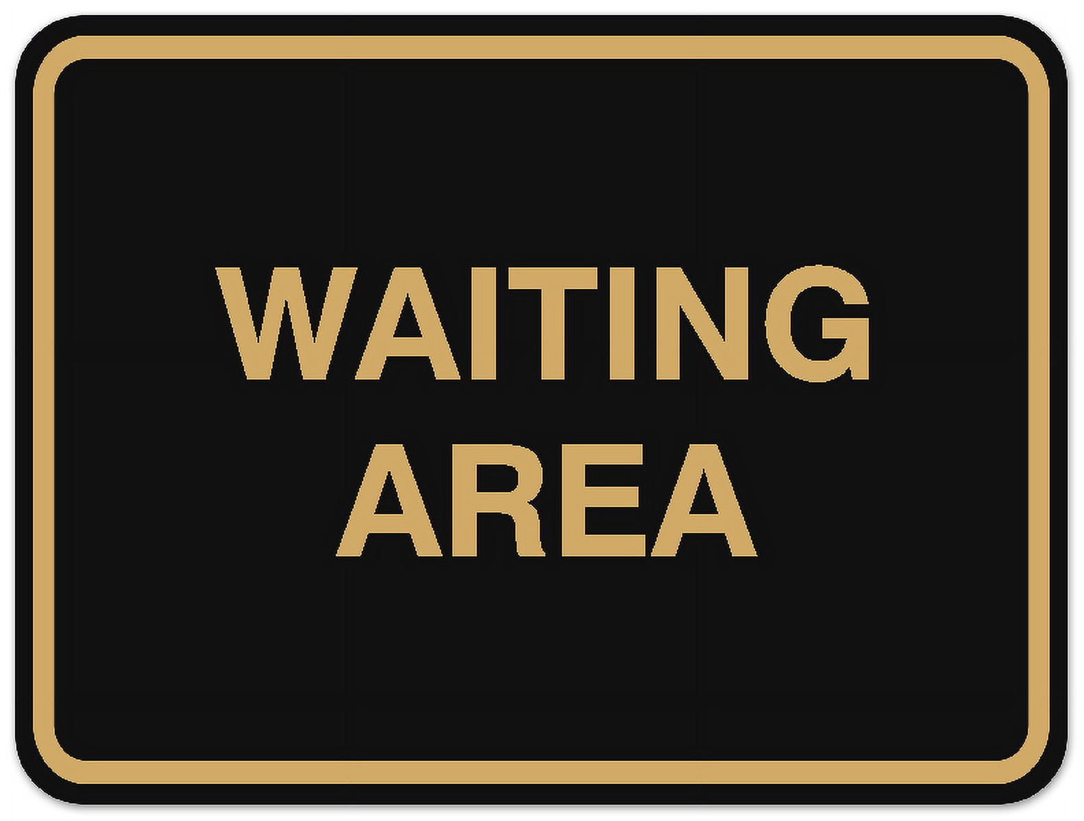 Signs ByLITA Classic Framed Waiting Area Sign | Durable Material ...