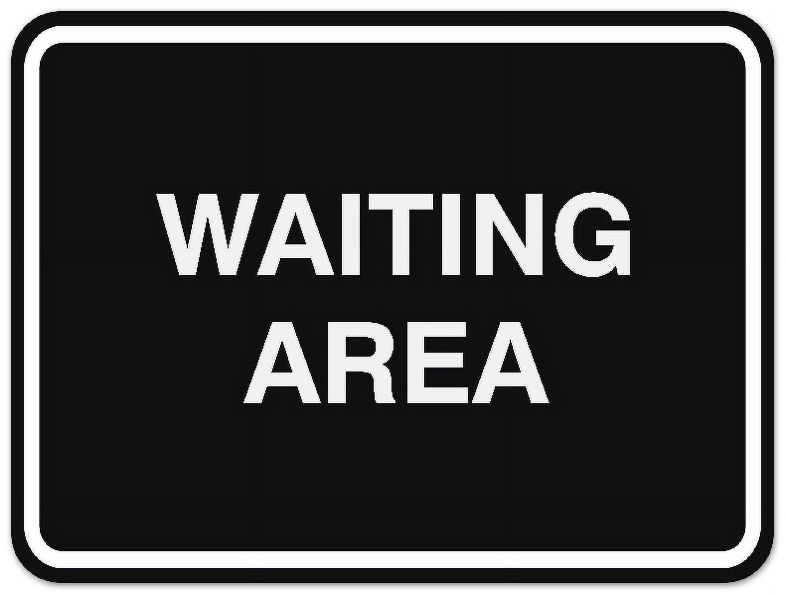 Signs ByLITA Classic Framed Waiting Area Sign | Durable Material ...