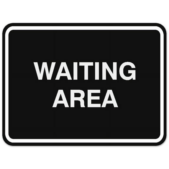 Signs ByLITA Classic Framed Waiting Area Sign | Durable Material ...