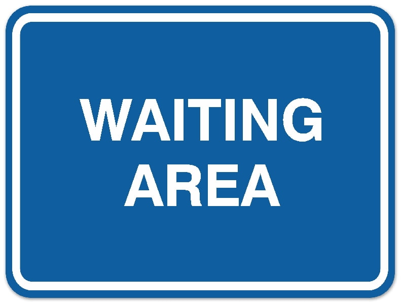 Signs ByLITA Classic Framed Waiting Area Sign | Durable Material ...