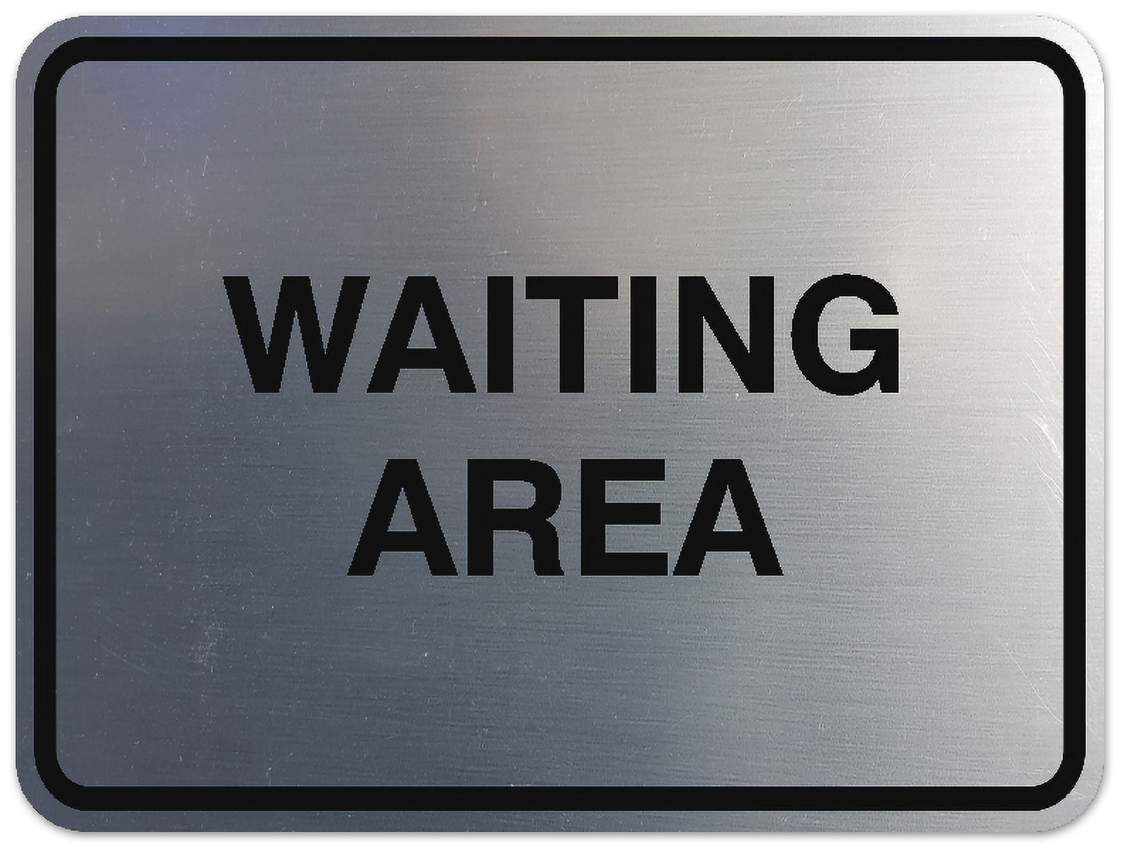 Signs ByLITA Classic Framed Waiting Area Sign | Durable Material ...