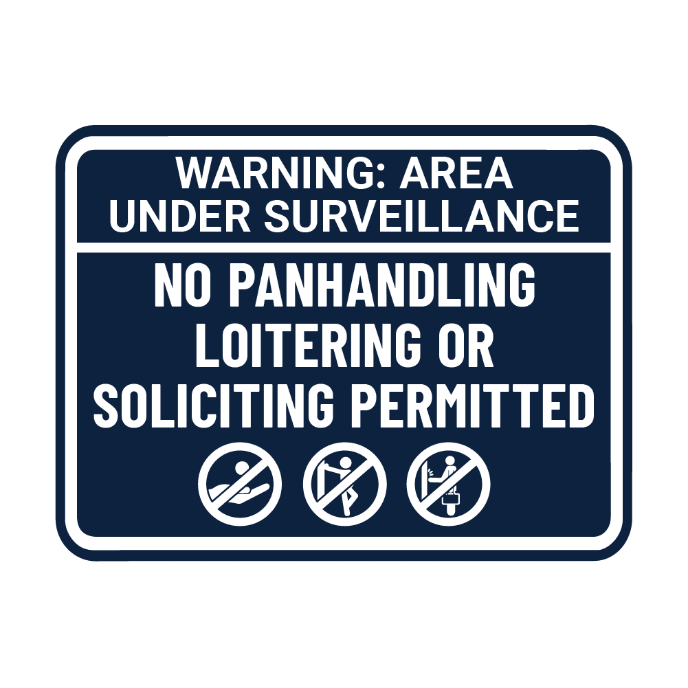 Signs ByLITA Classic Framed Warning: Area Under Surveillance No ...