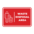 Signs ByLITA Classic Framed Waste Disposal Area Door or Wall Sign Easy ...