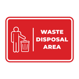 Signs ByLITA Classic Framed Waste Disposal Area Door or Wall Sign Easy ...