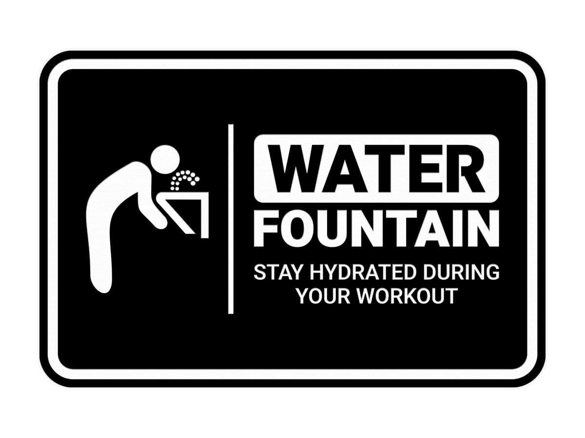 Signs ByLITA Classic Framed Water Fountain Stay Hydrated During Your ...