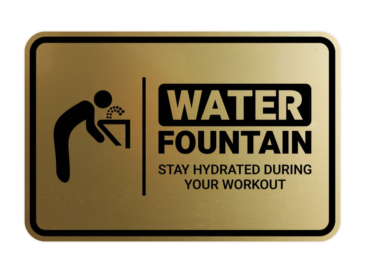 Signs ByLITA Classic Framed Water Fountain Stay Hydrated During Your ...