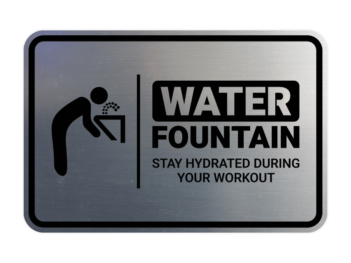 Signs ByLITA Classic Framed Water Fountain Stay Hydrated During Your ...