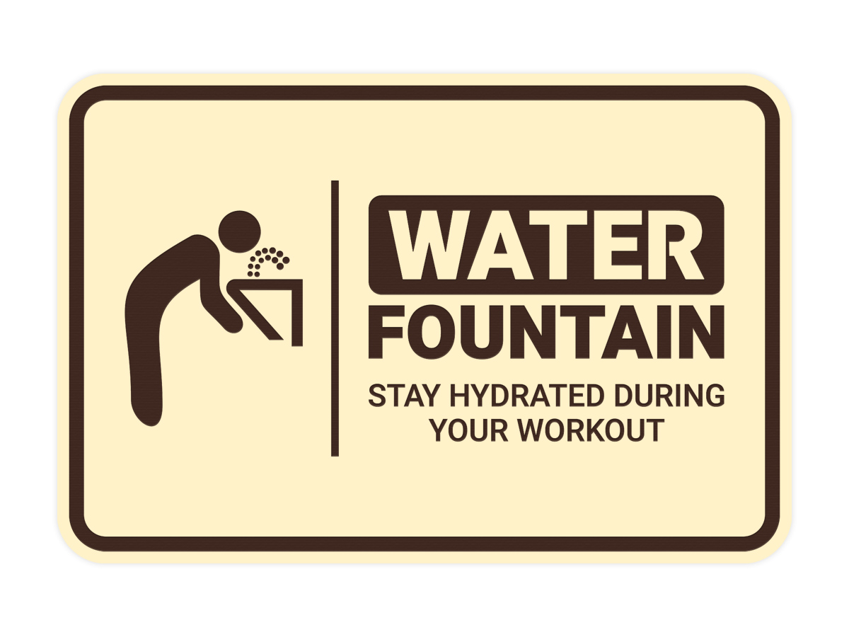 Signs ByLITA Classic Framed Water Fountain Stay Hydrated During Your ...