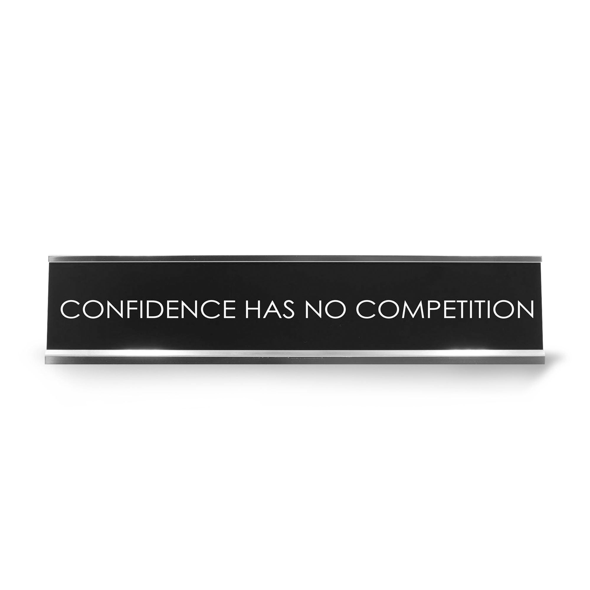 Signs ByLITA Confidence Has No Competition Novelty Desk Sign - Walmart.com