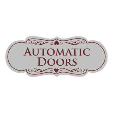 All Quality Classic Vertical Push Pull Door Sign (Black) - Small ...