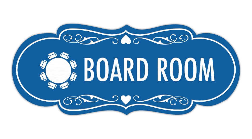 Signs ByLITA Designer Board Room Sign (Blue) - Small - Walmart.com